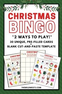 Christmas Bingo Game Printables - 30 Unique Christmas Bingo Cards ...