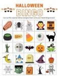 Halloween Bingo Game Printables For Kids- Pre-Filled Bingo Cards ...